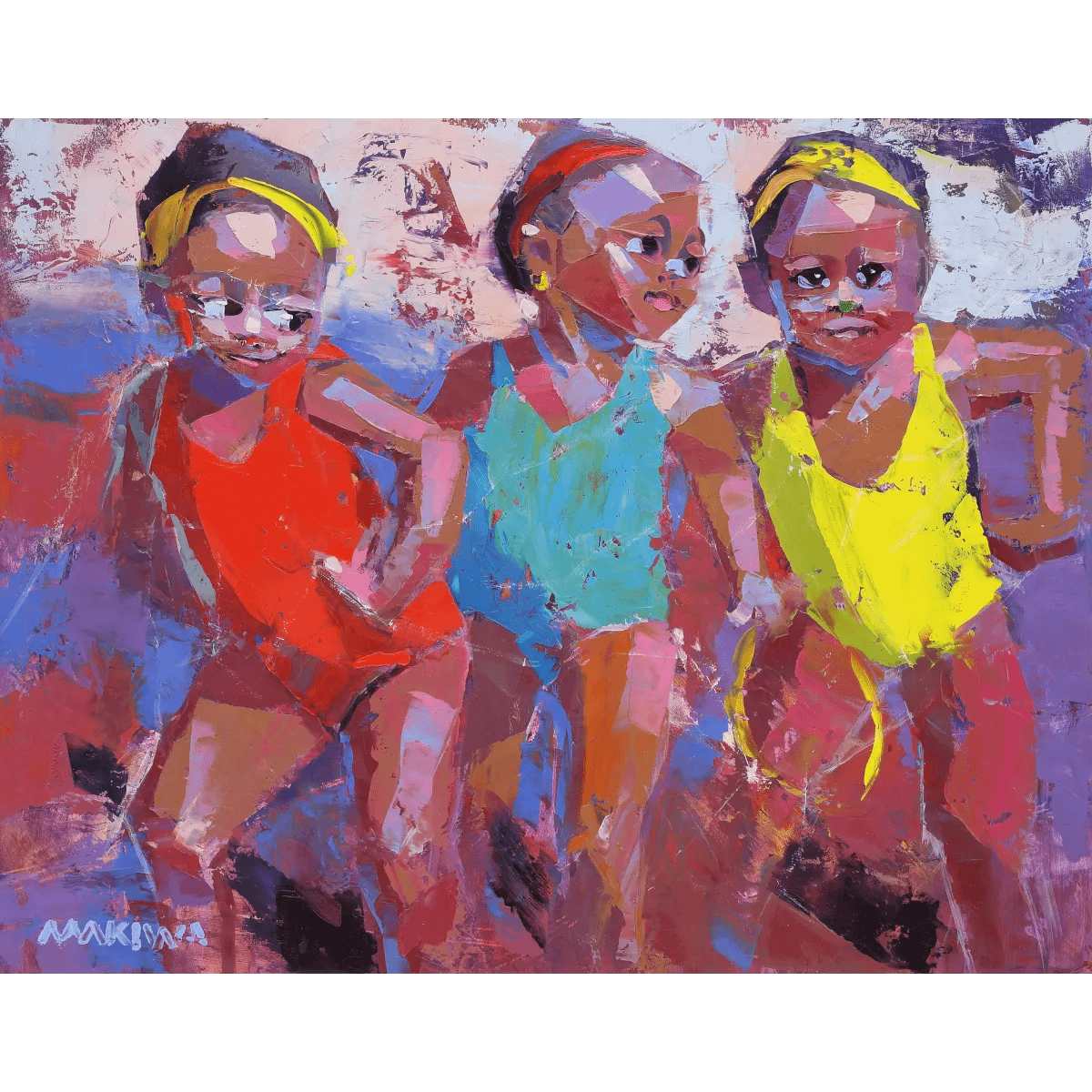 Little Swimmers - Makiwa Mutomba - Robertson Art Gallery